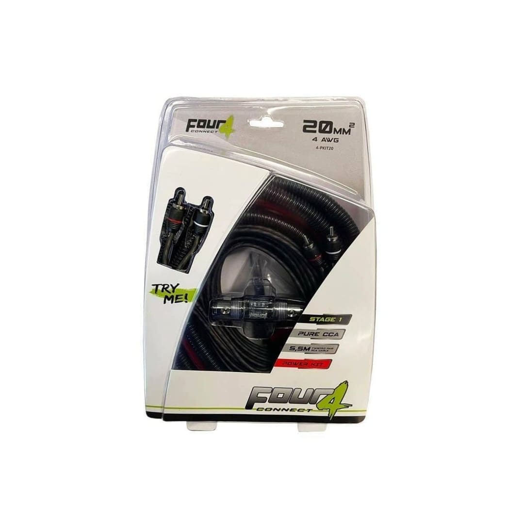 Kit Cabos Amplificador 4 Connect 20mm2 - Ignition Vortex