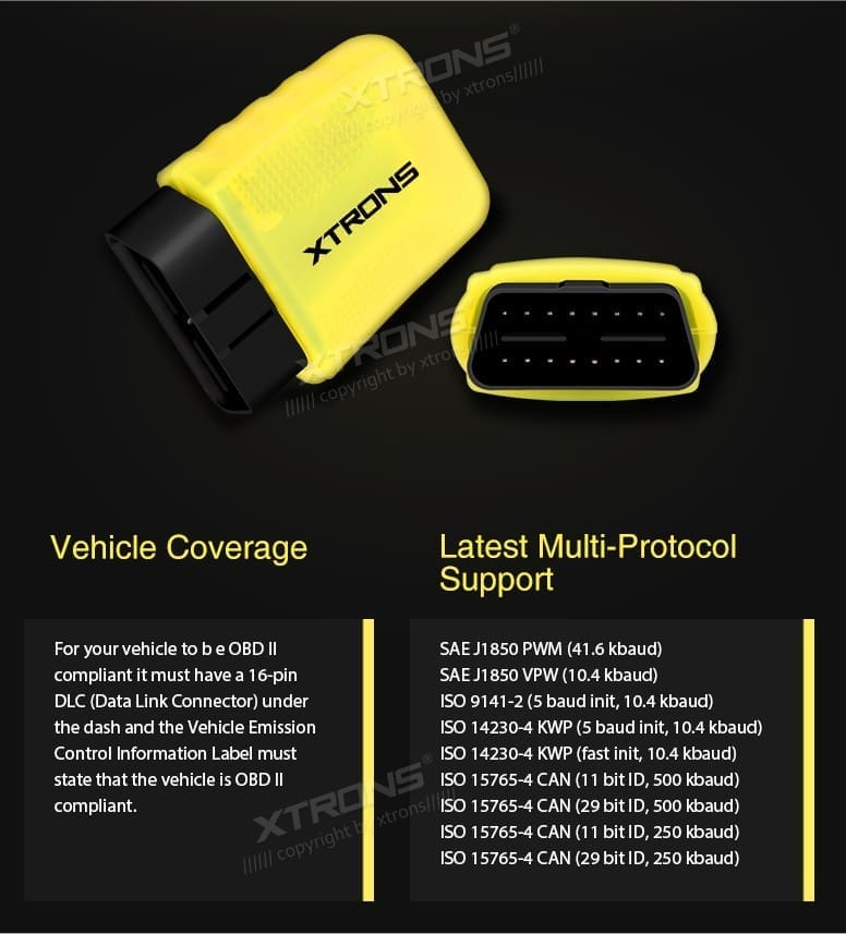 Interface Diagnostico OBDII Xtrons WiFi - Ignition Vortex