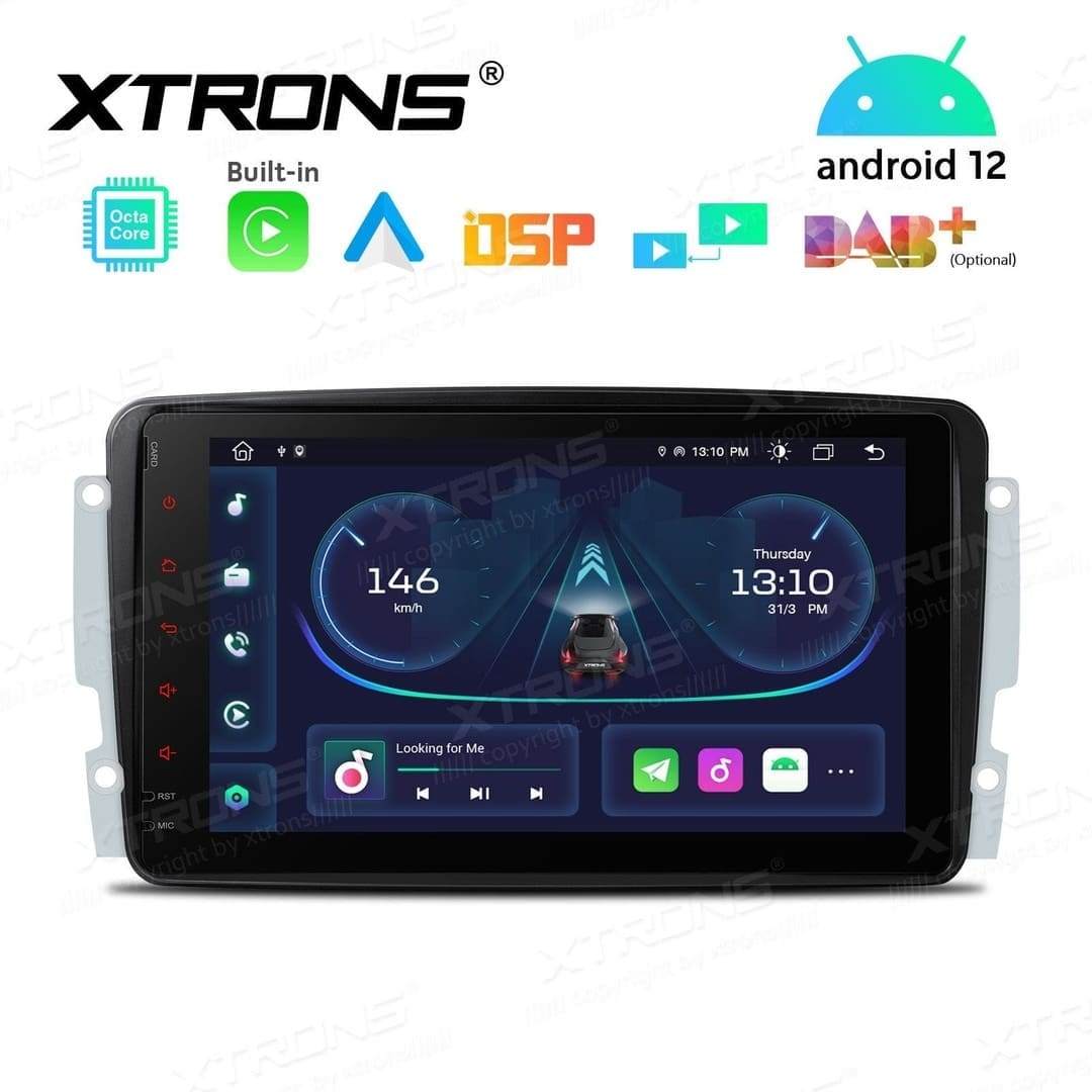 Rádio Xtrons Android 12 8" Octa-Core MTK 2GB 32GB Mercedes-Benz ...